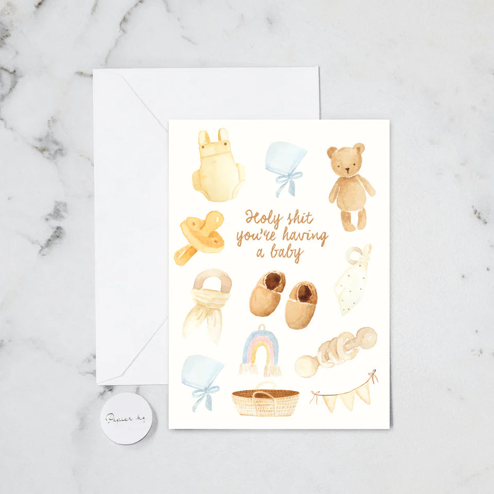 Papier hq | Hello Sweet Baby | Greeting Card | White Fox & Co