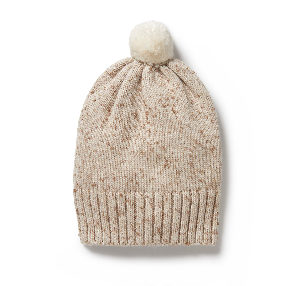 Wilson & Frenchy | Knitted | Bauble Hat | Almond Fleck – White Fox & Co