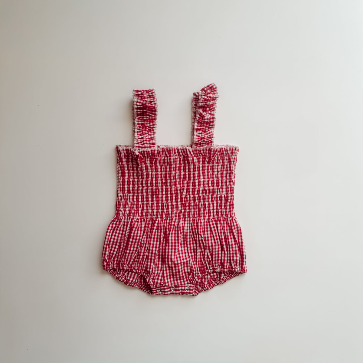 shirred romper — cherry red | billy mae (via white fox & co) – White ...